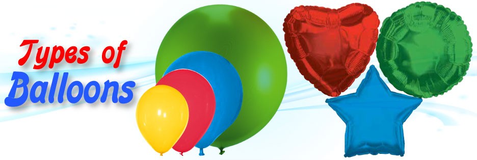 Different types of balloons store